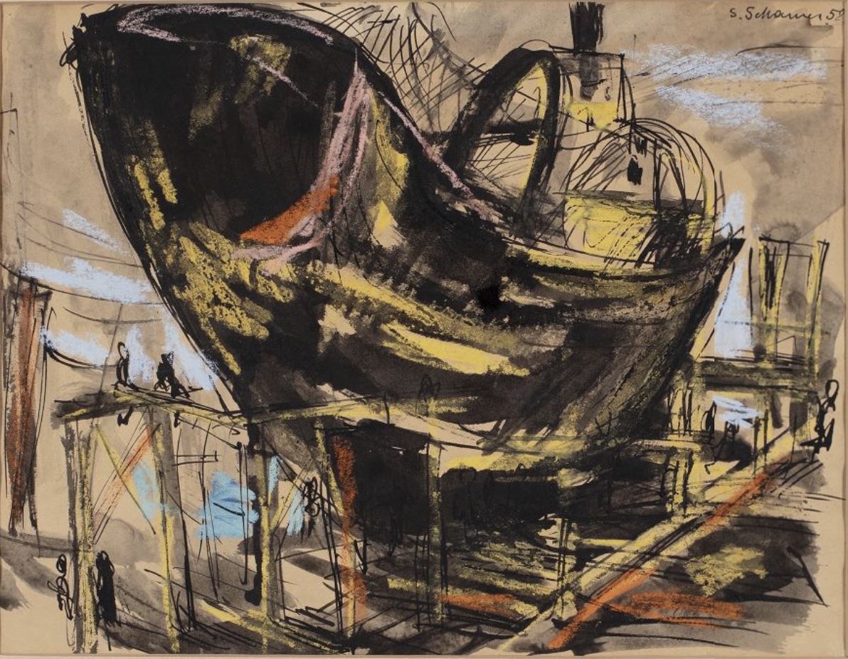 The Three Exiles of the German-born artist Samson Schames (1898-1967 ...